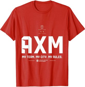 EuroLeague Teams - AX Armani Exchange Milan (red) T-Shirt