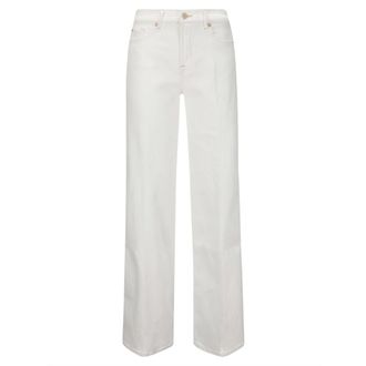 7 For All Mankind Femme, Jeans, Blanc, Taille: W27 Jean &Eacute;vas&eacute; Stretch en Coton