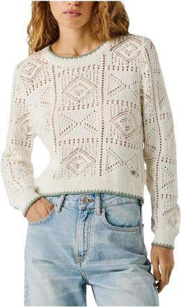 Pepe Jeans London Femme, Pulls, Blanc, Taille: 40 FR Kas Pulls &agrave; col rond