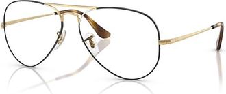 Ray-Ban Aviator Optics Arista Fassung Klar Glas Polarisiert 58-14