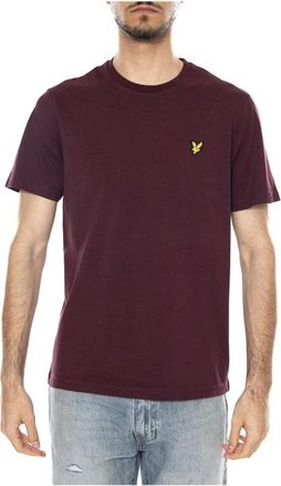 Lyle & Scott Homme, Tops, Rouge, Taille: XL Plain T-Shirt