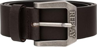 Replay Ceinture en cuir pour homme Noir Marron 128 100