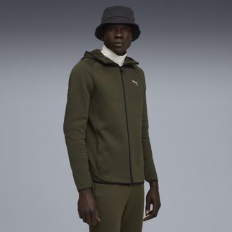 Puma Sweat &agrave; capuche Evostripe Homme, Accessoires, Vert, XS