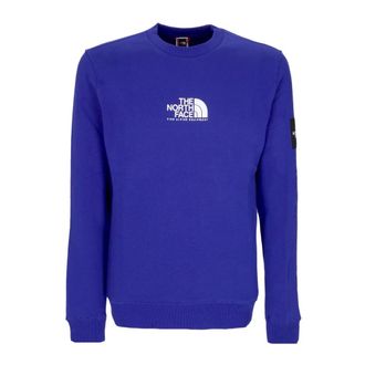 The North Face Blaues Rundhals-Sweatshirt mit Logo-Patch - - Sport - Herren - Blau - XL