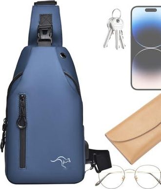 Generic Petit sac &agrave; dos &agrave; bandouli&egrave;re &eacute;l&eacute;gant, sac &agrave; dos durable | Sac &agrave; bandouli&egrave;re de voyage en plein air, sac de poitrine d&eacute;contract&eacute; pour homme et femme, 