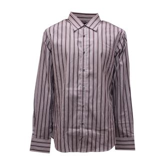 Dsquared2 Italienisches Gestreiftes Hemd - - Shirts - Herren - Lila - XL