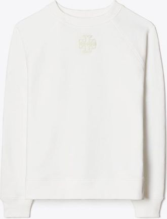 Tory Burch Damen Raglan-Sweatshirt aus Baumwolle