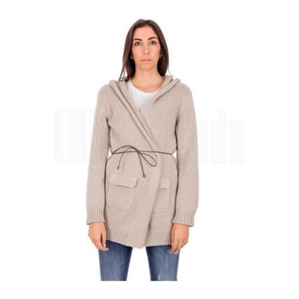 Fabiana Filippi Luxus Wolle Seide Kaschmir Cardigan - - Coats - Damen - Beige - XL