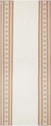 Tory Burch Damen L&auml;nglicher Schal mit Logo und Streifen
