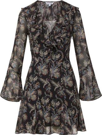 Veronica Beard Mini-robe Adrienne en soie - Femme - Robes - Multicolore - Taille: 42 FR