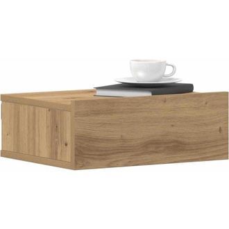 vidaXL Tables de chevet flottantes 2 pcs ch&ecirc;ne artisanal 40x32x15 cm Vidaxl