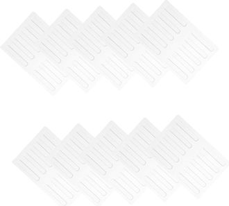 Holibanna 50 St&uuml;ck Durchsichtige T&uuml;rpuffer Antikollisions Wandpolster Anti Sto&szlig;streifen T&uuml;rpuffer F&uuml;r K&uuml;chenschr&auml;nke Universeller T&uuml;rkantenschutz Unsichtbare T&uuml;
