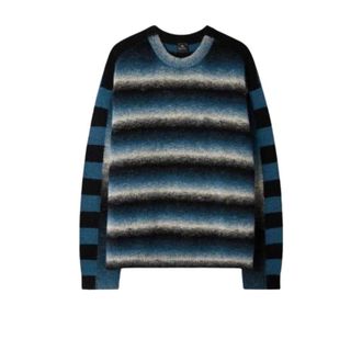 Paul Smith Gestreifter Rundhals-Pullover - - Knitwear - Herren - Blau - S