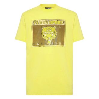 Plein Sport T-shirt Rundhals SS Statement - - Sport - Herren - Gelb - M