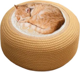 Generic Rattan-Sitzsack | Ottoman und Fu&szlig;st&uuml;tze f&uuml;r den Au&szlig;enbereich - niedrige Sitzfl&auml;che f&uuml;r Garten, Terrasse, Pool, Wohnr&auml;ume und K&uuml;stenbereiche