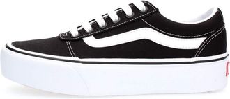 Vans Damen Ward Platform Sneaker Ward Platform Trainers, (CANVAS) BLACK/WHITE, 36.5 EU