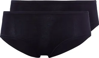 Skiny Panty SKINY SKINY ADVANTAGE Cotton Stretch, Damen, Gr. 36, 2 Stk., schwarz, Obermaterial: 95% Baumwolle, 5% Elasthan, unifarben, normal, Unterhosen Pa