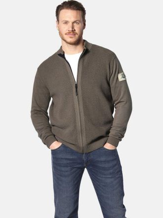 Jan Vanderstorm Strickjacke THORSKARVAR mit Kontrastdetails