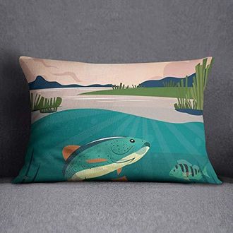 Questo Casa Dekorativer Kissenbezug, Kissenbezug, Heimdekoration, für Sofa, Café, Größe: 35 x 50 cm, entworfen und hergestellt in der Türkiye