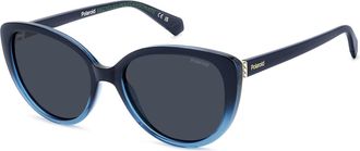 Polaroid Brille PLD 4176/S/X Gr&ouml;&szlig;e 56-18 mm Blau/Eye size: 56 - Bridge size: 18