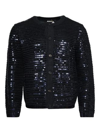 Bode cardigan à sequins - Noir