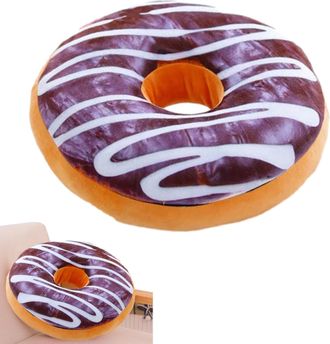 Generic Donut Plüschkissen | Donut-Kissen für Kinder - Donut-Wurfkissen, Donut-Dekokissen, lustiges Kissen, Sitzkissen für Sofa, Stuhl