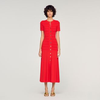 Sandro Robe longue en maille