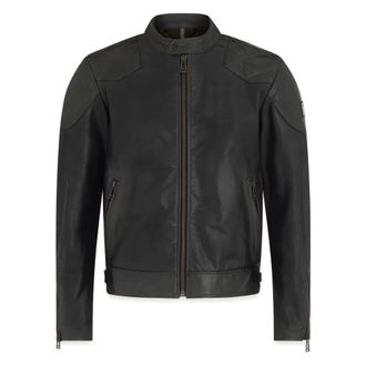 Belstaff Schwarze Leder Legacy Jacke - - Jackets - Herren - Schwarzk - L