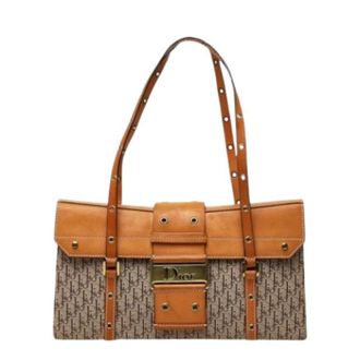Dior Sac &agrave; bandouli&egrave;re Pre-owned Trotter - Femme - Pre-owned - Beige - Taille: ONE Size