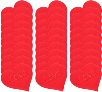 NUOBESTY 100 St&uuml;ck Teiliges Rotes Herz-tischkonfetti aus Handwerfbare Valentinstag Deko Romantische Hochzeitsdekoration Liebevolle Tischdeko f&uuml;r Feiern und Gas