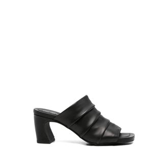 Ash Ash, Femme, Chaussures, Noir, Taille: 36 EU Eva Ruched Leather Sandales