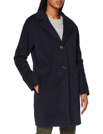 Gil Bret Damen 9912/6198 Wollmantel, Nachtblau, 34