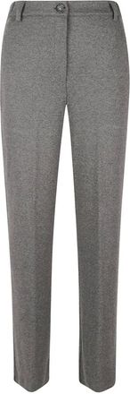Max Mara Pantalon Droit - Femme - Pantalons - Gris - Taille: 36 FR