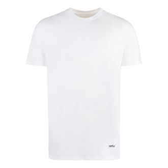 Jil Sander Baumwoll-T-Shirt mit Rundhalsausschnitt - - Tops - Herren - Wei&szlig; - M