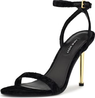 Nine West Damen Reina Sandale mit Absatz, Schwarz, 38 EU