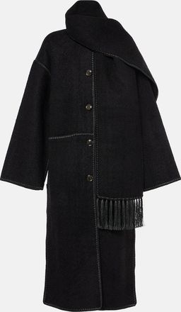 Toteme Bestickter Mantel aus einem Wollgemisch