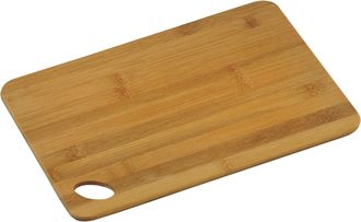KESPER | Schneidebrett mit Aufhängeloch, Material: Bambus, Maße: 35 x 24 x 0,8 cm, Farbe: Braun | 58330