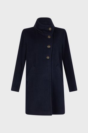 Gerard Darel PHOEBE - Manteau en laine vierge et angora - Marine