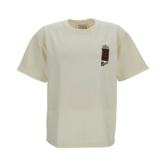 Rhude Homme, Tops, Blanc, Taille: M Logo T-shirt