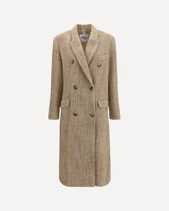 Isabel Marant Pilda Herringbone wool-blend Coat Female 38