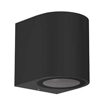LEDs Com Applique murale ALSE pour lext&eacute;rieur, IP54, downlight, noir mat, rond, 1x GU10 max. 35W
