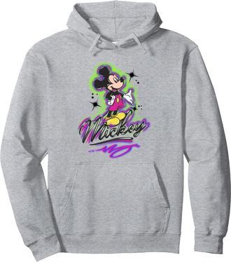 Disney Mickey And Friends Mickey Mouse Airbrush Portrait Pullover Hoodie