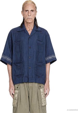 KAPITAL FrenchClothLinen LAX Cuba Shirt