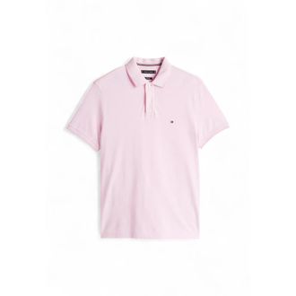 Tommy Hilfiger Regular Fit Tipped Oxford Poloshirt - - Tops - Herren - Rosa - M