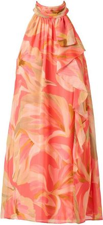 Adrianna Papell Sommerkleid Halter Trapeze Dress Blumiges, kurzes Trapez-Halterkleid
