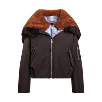 Loewe Bomberjacke aus technischem Shell - - Jackets - Damen - Braun - XS