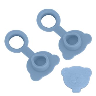 Generico Badewannenstopfen aus Silikon, 2 Ersatzst&ouml;psel in B&auml;renform, auslaufsicher, langlebig, weich und flexibel, Abflussstopfen f&uuml;r Sp&uuml;lbecken f&uuml;r Kinder, M