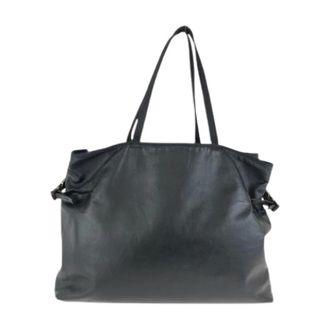 Prada Sac cabas port&eacute; &eacute;paule en cuir et nylon Pre-owned - Femme - Pre-owned - Noir - Taille: ONE Size