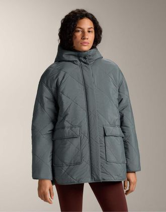 Oysho Veste matelass&eacute;e en a&eacute;rogel de Fellex imperm&eacute;able - Gris anthracite