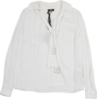 Elisabetta Franchi Femme, Blouses et Chemises, Blanc, Taille: 38 FR Blouse
